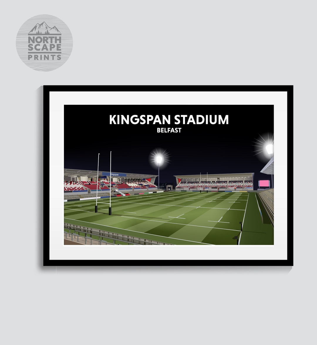Kingspan Stadium Belfast Northern Ireland. Ulster Rugby. - Etsy