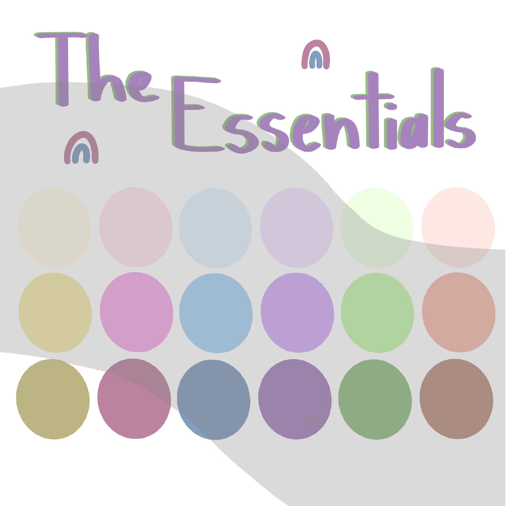 The Essentials Color Palette 18 Shade Color Palette | Etsy