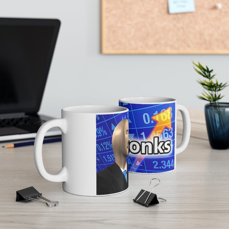 Stonks Meme Mug Stocks Investing - Etsy