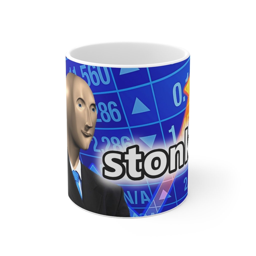 Stonks Meme Mug | Stocks | Investing - Etsy
