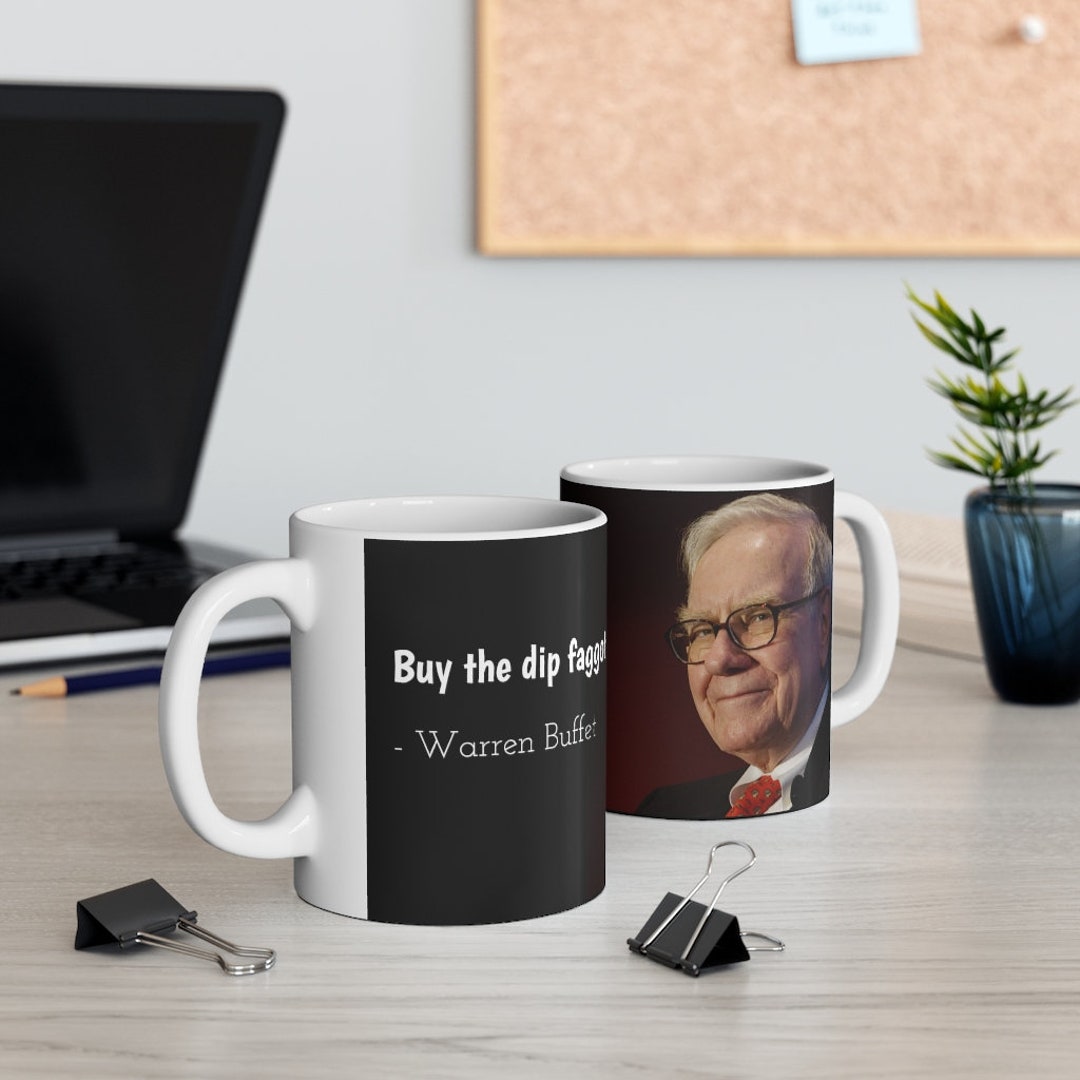 Warren Buffet Buy the Dip Mug - Etsy