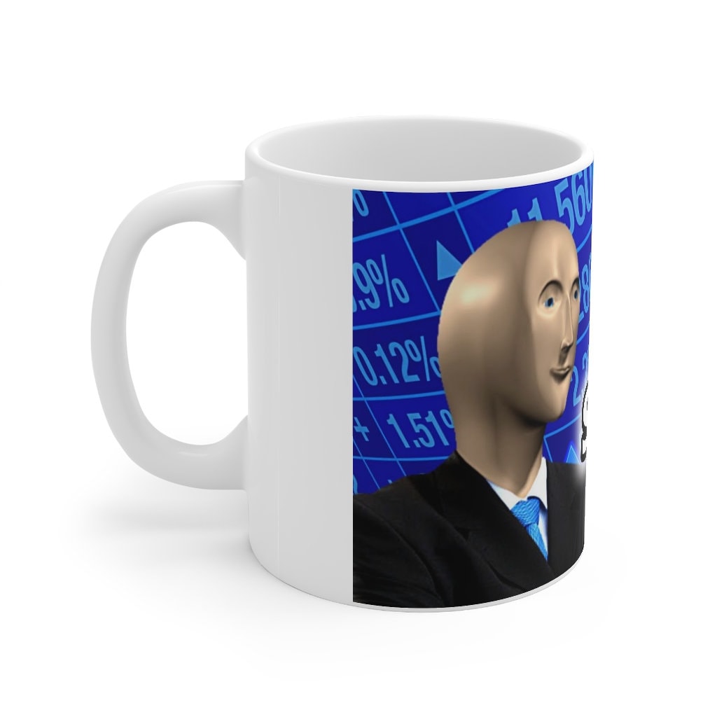 Stonks Meme Mug Stocks Investing - Etsy