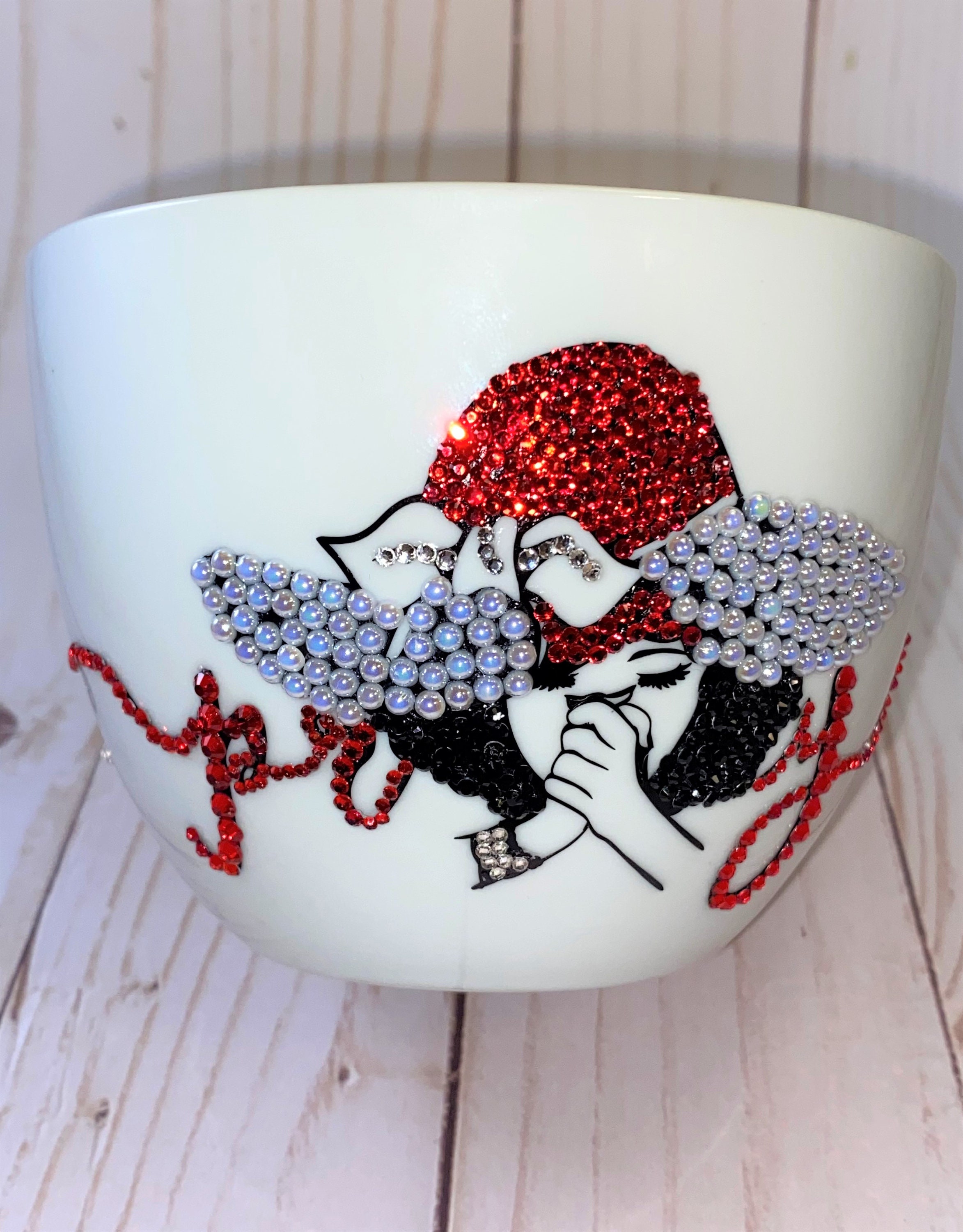 Rhinestone Bling Melanin Tea Cup Sparkle Bedazzled Afro - Etsy
