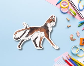 Cute Calico Cat Vinyl Sticker Adorable Kitten Decal for Water Bottles ...