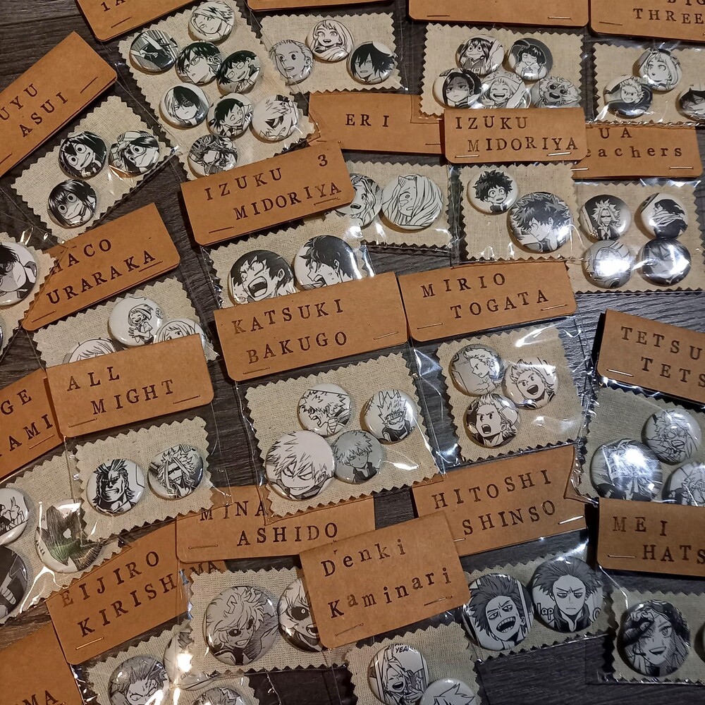 My Hero Academia Badge Packs - Mha Badges - Manga Badges - Izuku ...