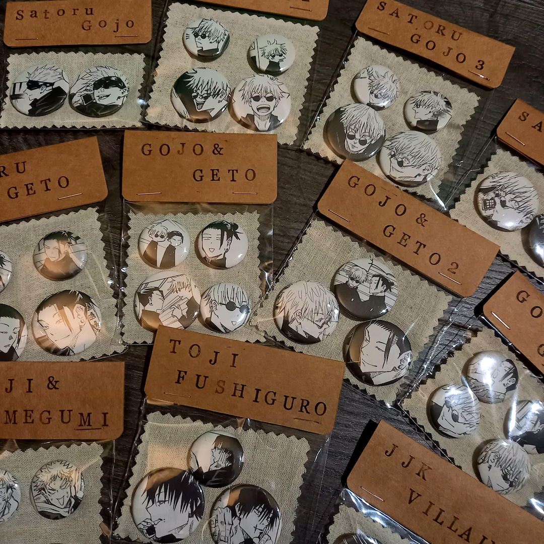 Jujutsu Kaisen Badge Packs - JJK Badges - Manga Badges - Satoru Gojo ...