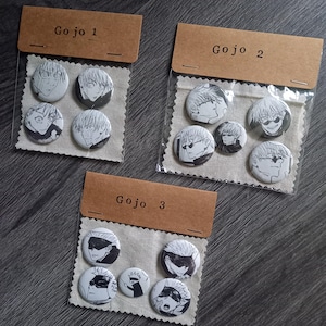 Jujutsu Kaisen Badge Packs - JJK Badges - Manga Badges - Satoru Gojo ...