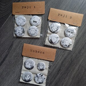 Jujutsu Kaisen Badge Packs - JJK Badges - Manga Badges - Satoru Gojo ...