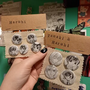 Ouran High School Host Club Badge Packs - OHSHC Badges - Manga Badges ...