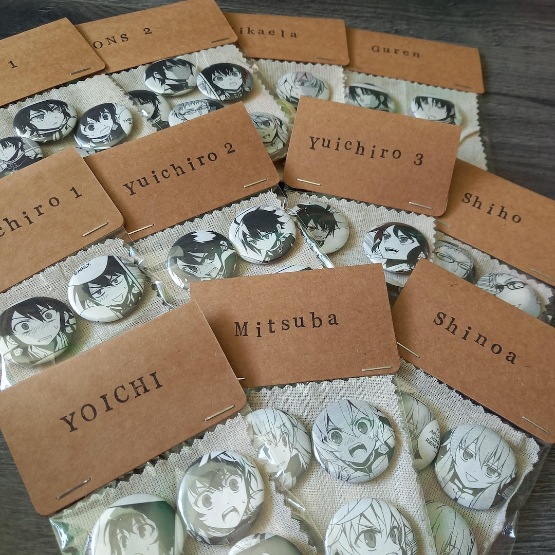 Seraph of the End Badge Packs - Owari No Seraph Badges - Yuichiro ...