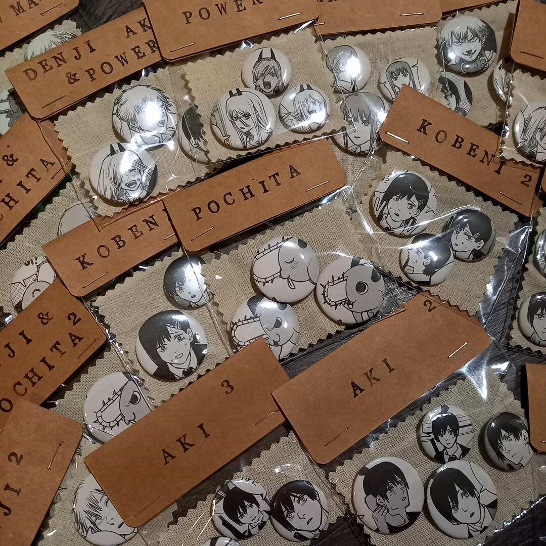 Chainsaw Man Badge Packs - Csm Badges - Manga Badges - Badges - Anime ...