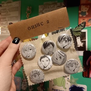 Ouran High School Host Club Badge Packs - OHSHC Badges - Manga Badges ...