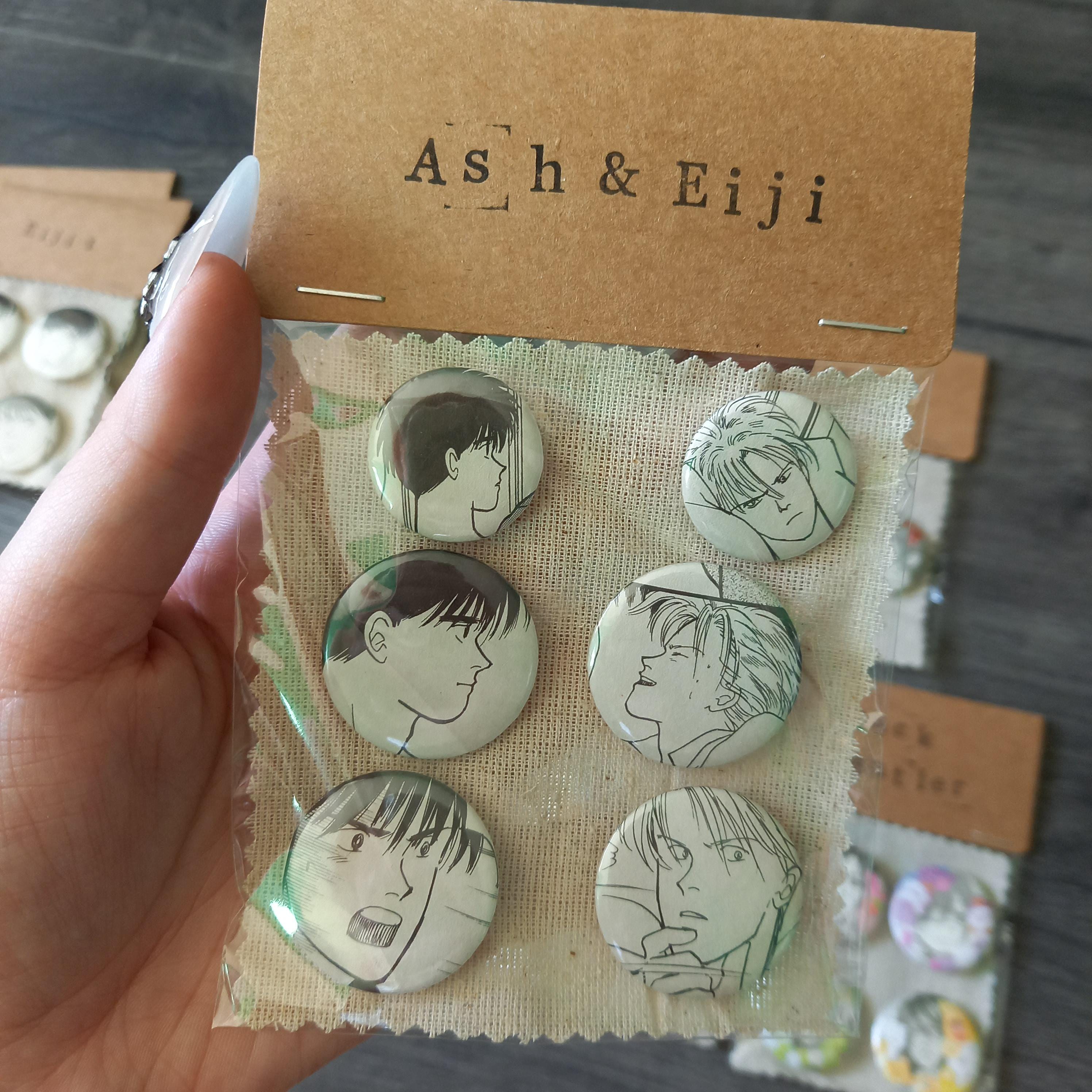 Banana Fish Badge Packs - Ash Lynx Badges - Manga Badges - Eiji Okamura ...