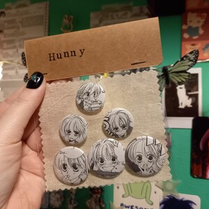 Ouran High School Host Club Badge Packs - OHSHC Badges - Manga Badges ...