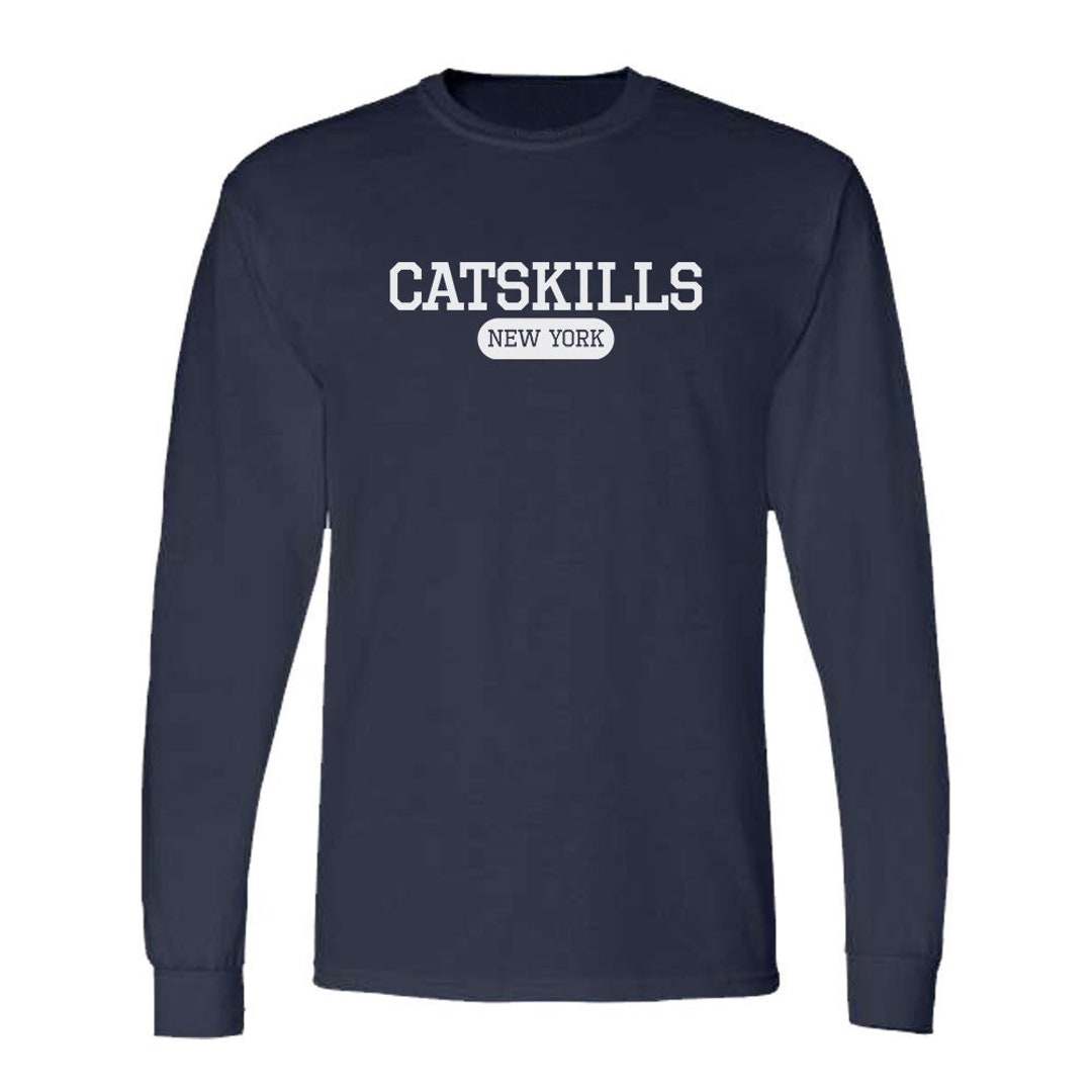 Catskills Varsity Logo Inspired Long Sleeve Graphic Tee Shirt Catskills ...