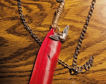 Hawks feather necklace store