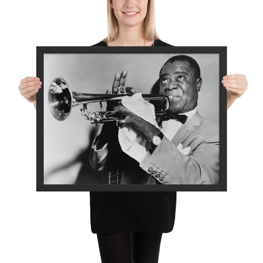 Louis Armstrong Vintage Framed Digital Photo Print - Etsy