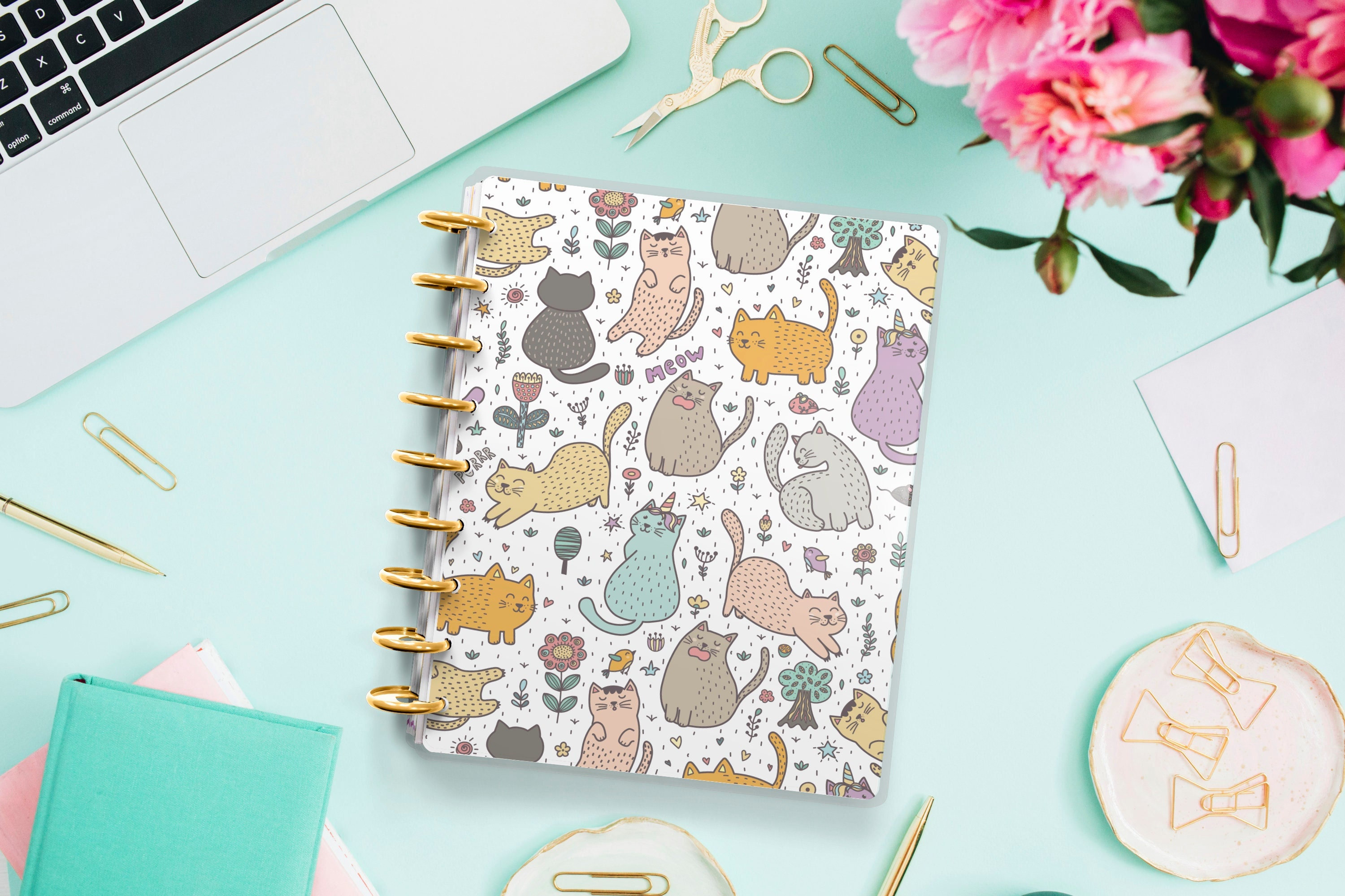 Cat Planner Cover for Disc Bound Planner Planner Cover for - Etsy