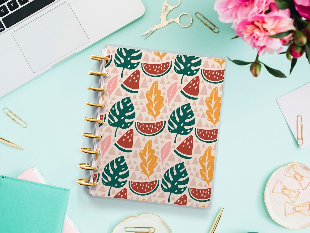 Watermelon Planner Cover for Disc Bound Planner | Planner Cover for ...