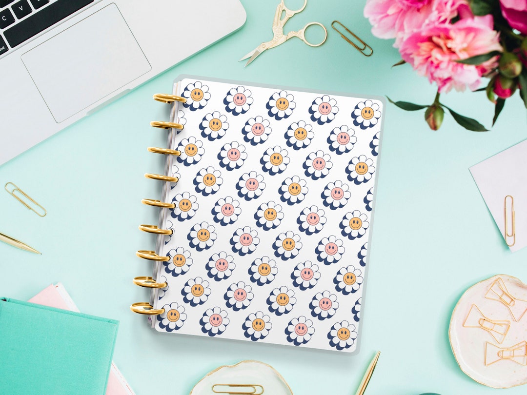Smile Happy Planner Cover for Disc Bound Planner | Planner Cover for ...