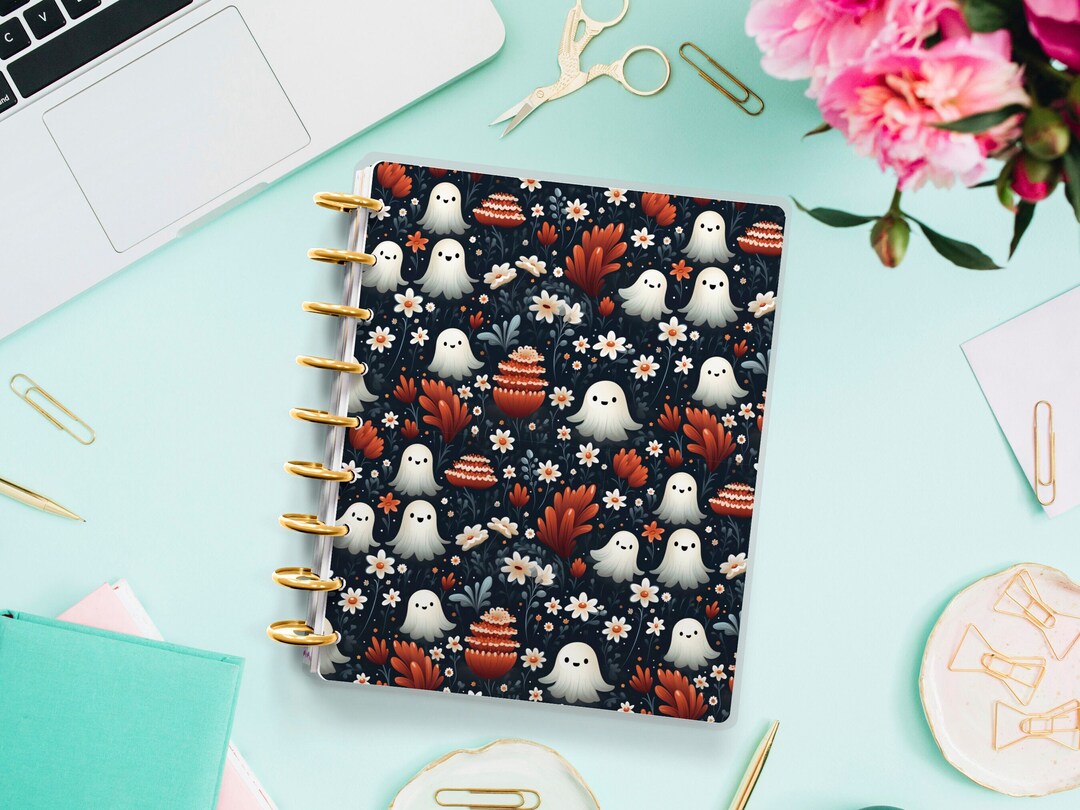 Ghost Planner Cover for Disc Bound Planner Planner Cover for Spiral ...