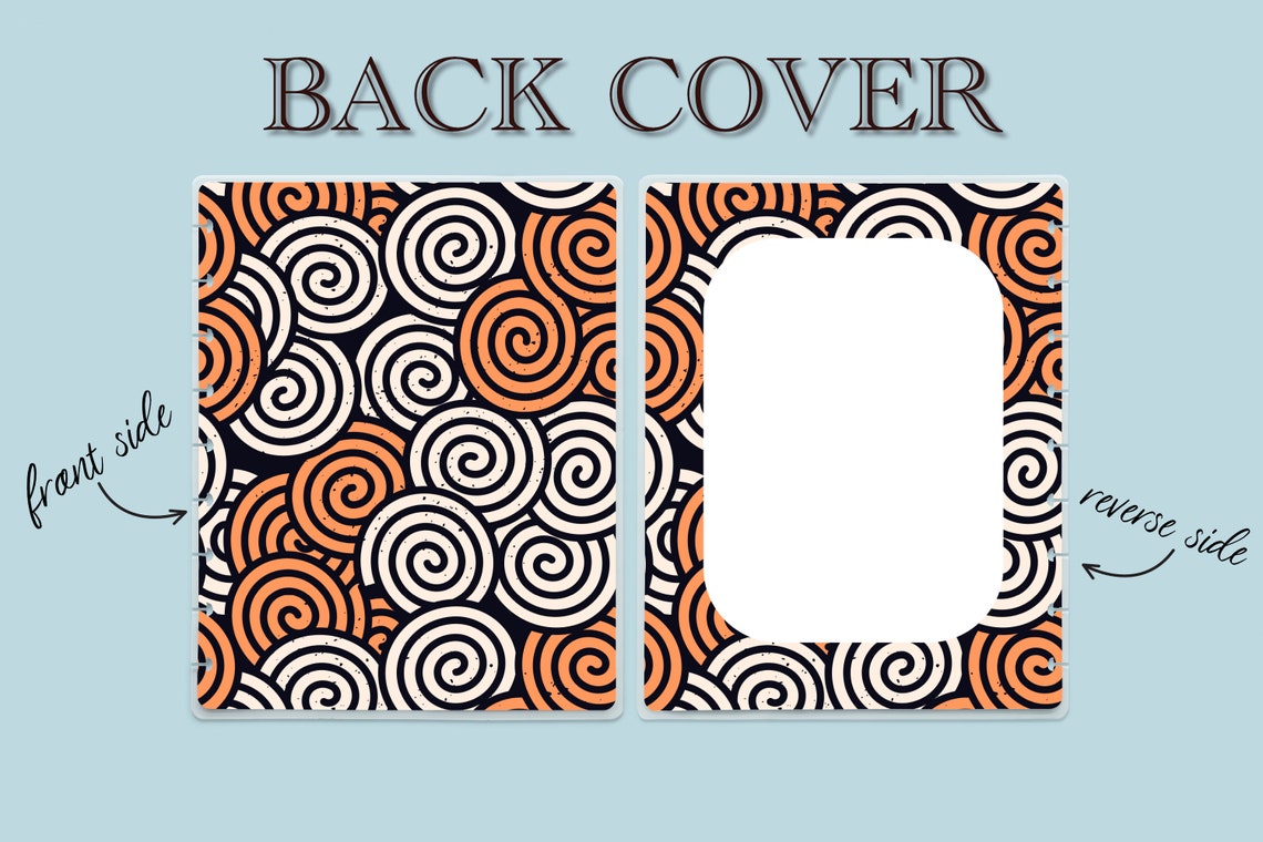 Swirls Planner Cover for Disc Bound Planner | Planner Cover for Spiral ...