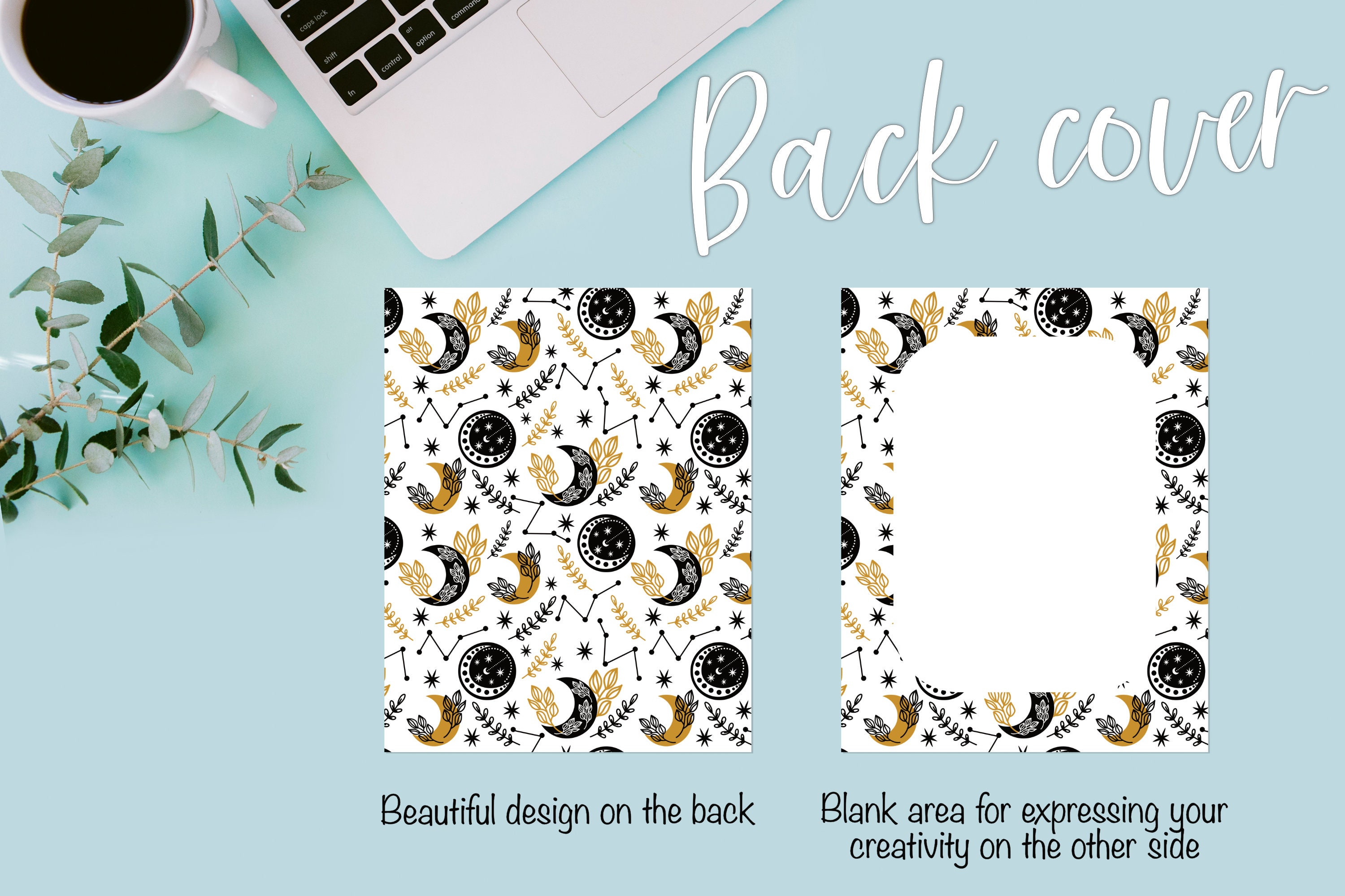 Moon and Star Planner Cover for Disc Bound Planner Planner - Etsy