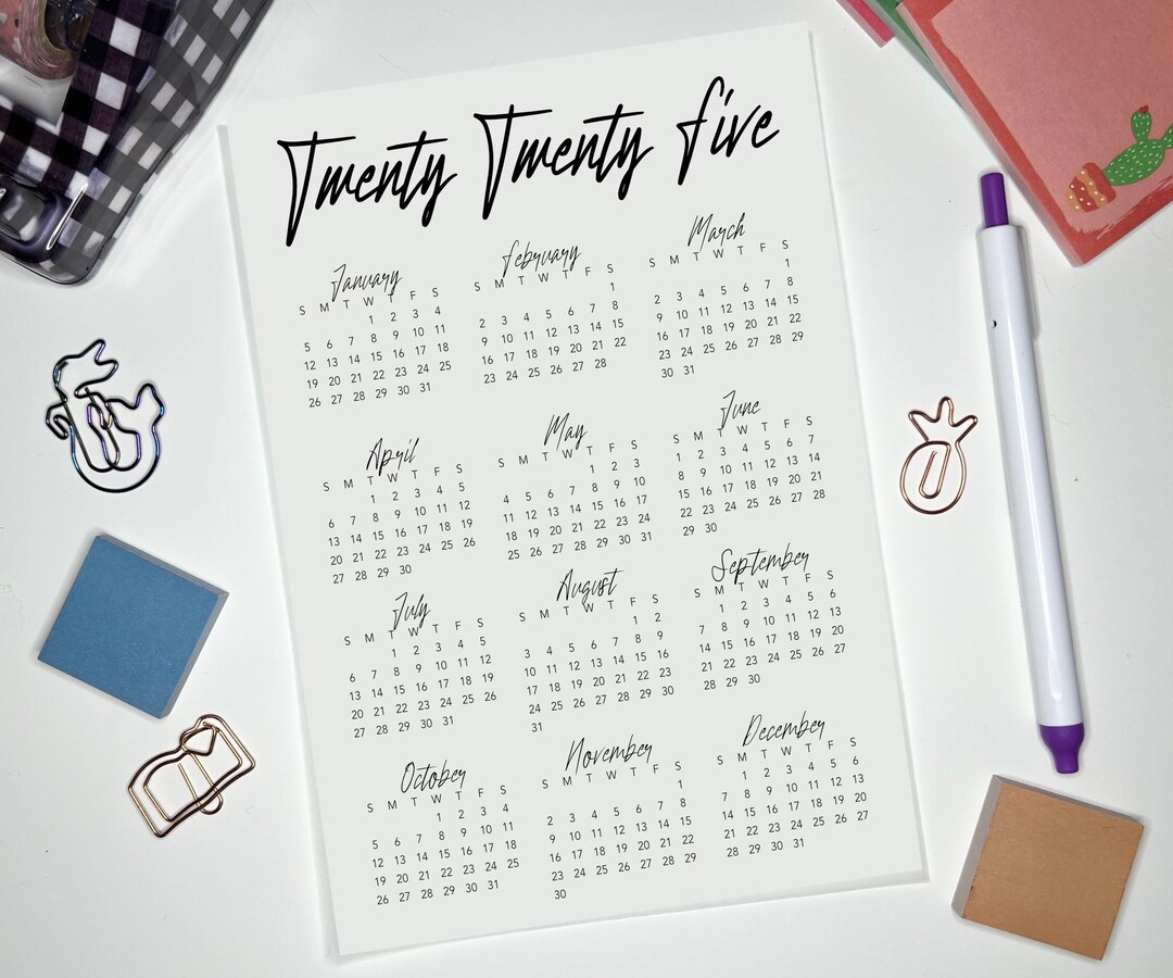 2025 Yearly Dashboard, Planner Insert, Discbound Dashboard, A5, A6 ...