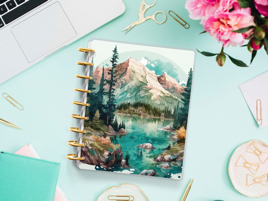 Lake Planner Cover for Disc Bound Planner | Planner Cover for Spiral ...