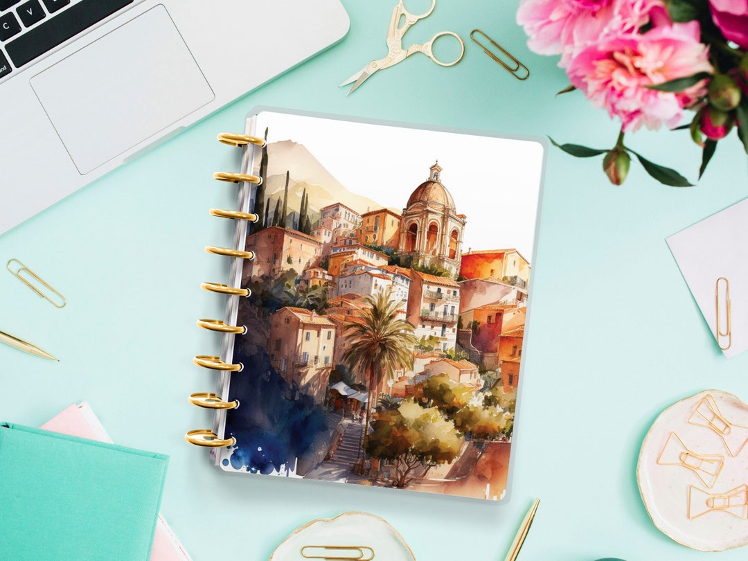 Mediterranean Planner Cover for Disc Bound Planner | Planner Cover for ...