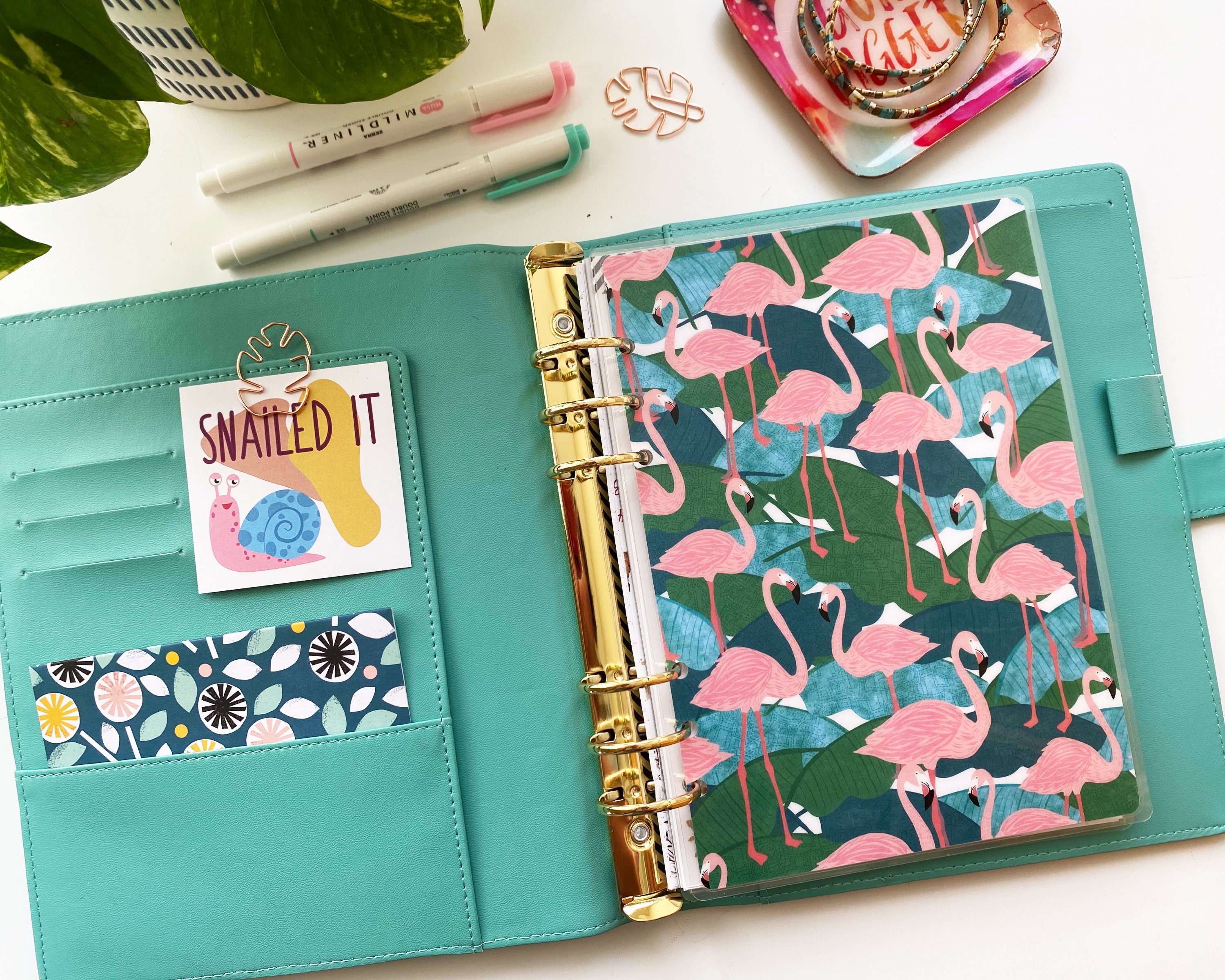 Flamingo Planner Dashboard Planner Insert Discbound - Etsy