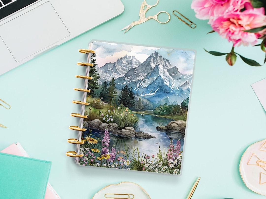 Mountain Lake Planner Cover: Disc Bound or Spiral Planner - Etsy