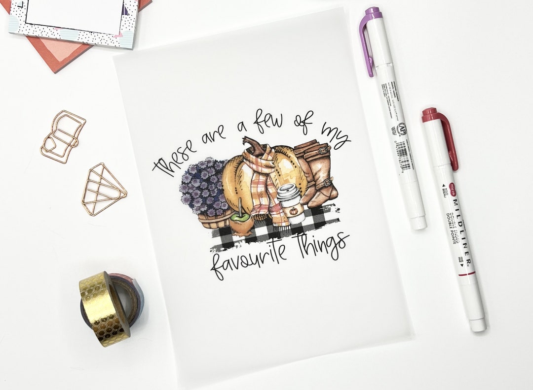 Fall Vellum Dashboard, Planner Insert, Discbound Dashboard, A5, A6 ...