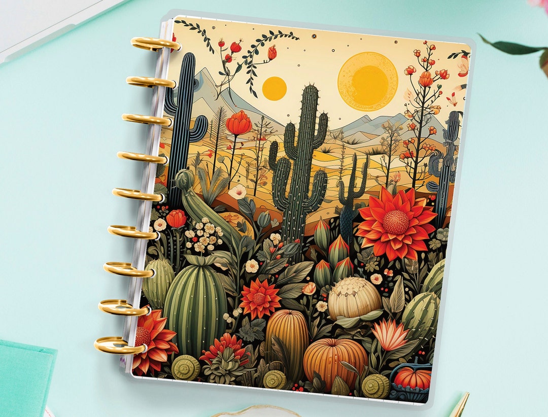 Desert Landscape Planner Cover for Disc Bound Planner | Planner Cover ...