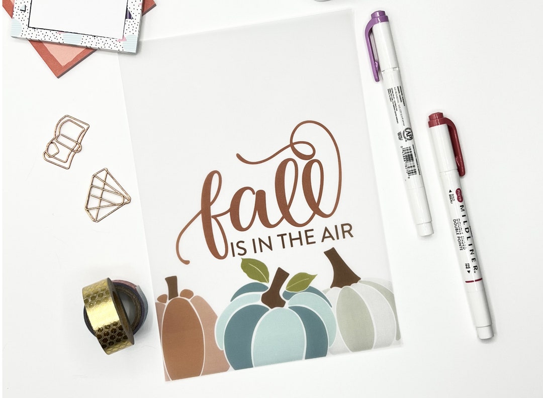 Fall Vellum Dashboard, Planner Insert, Discbound Dashboard, A5, A6 ...