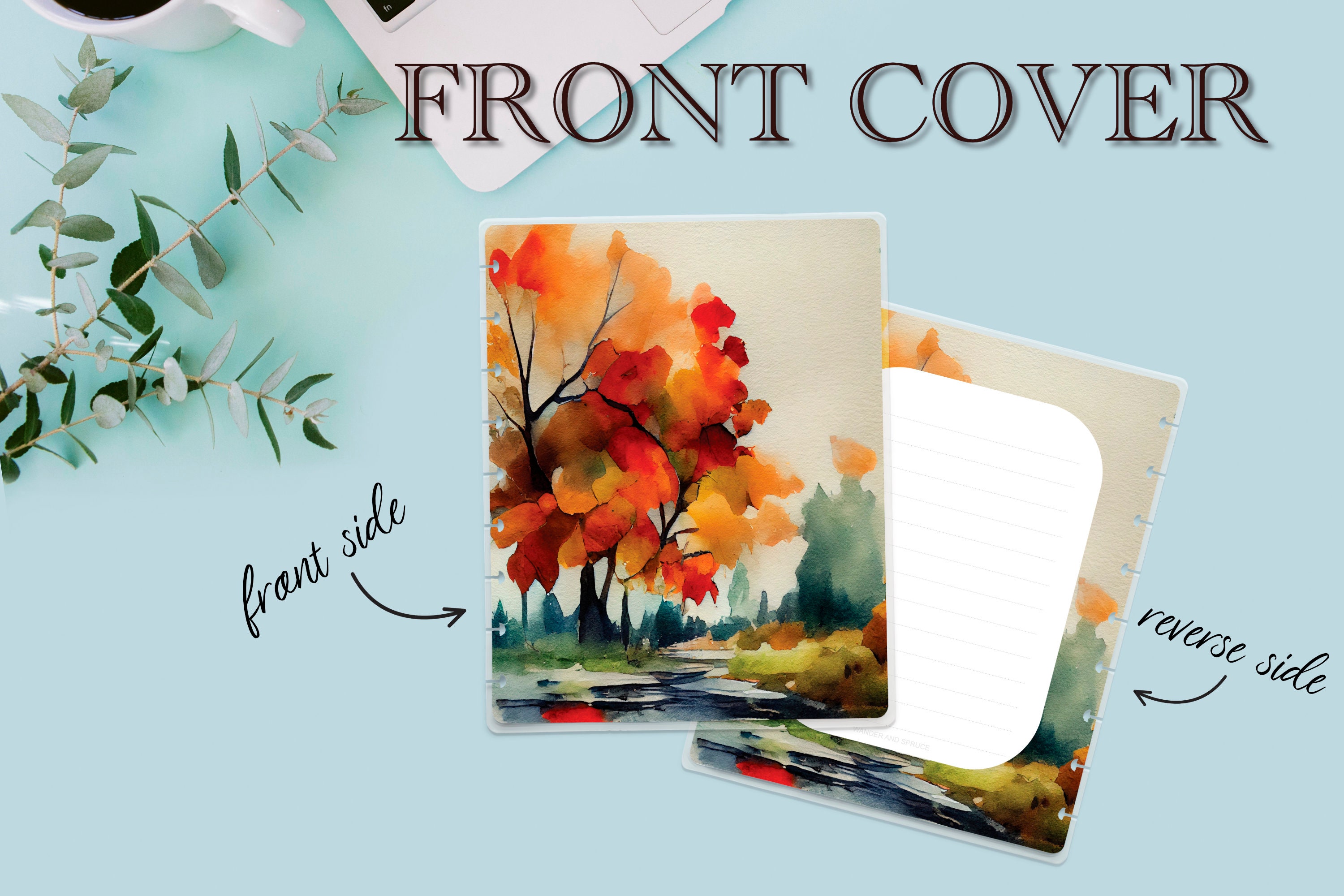 Fall Planner Cover for Disc Bound Planner Planner Cover for - Etsy