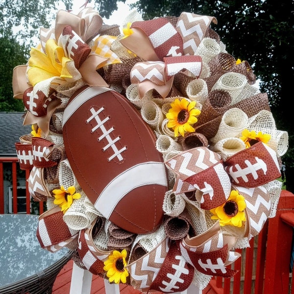 Football Wreath - Etsy