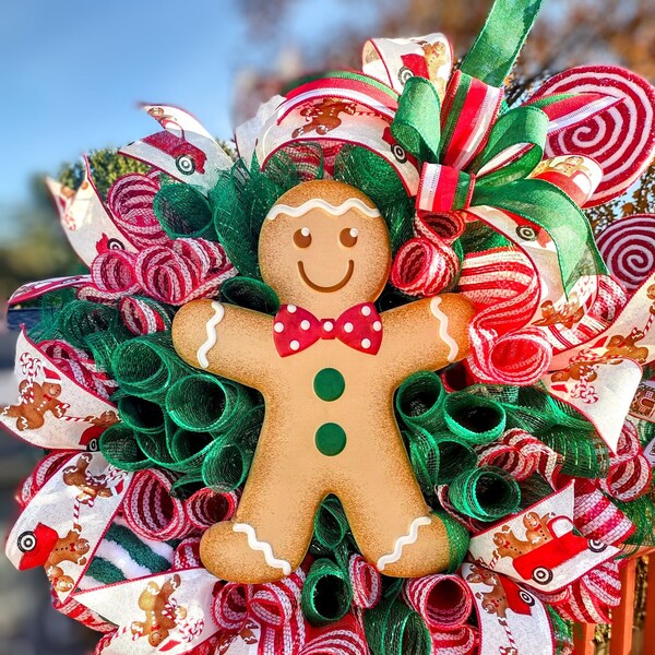 Gingerbread Wreath - Etsy