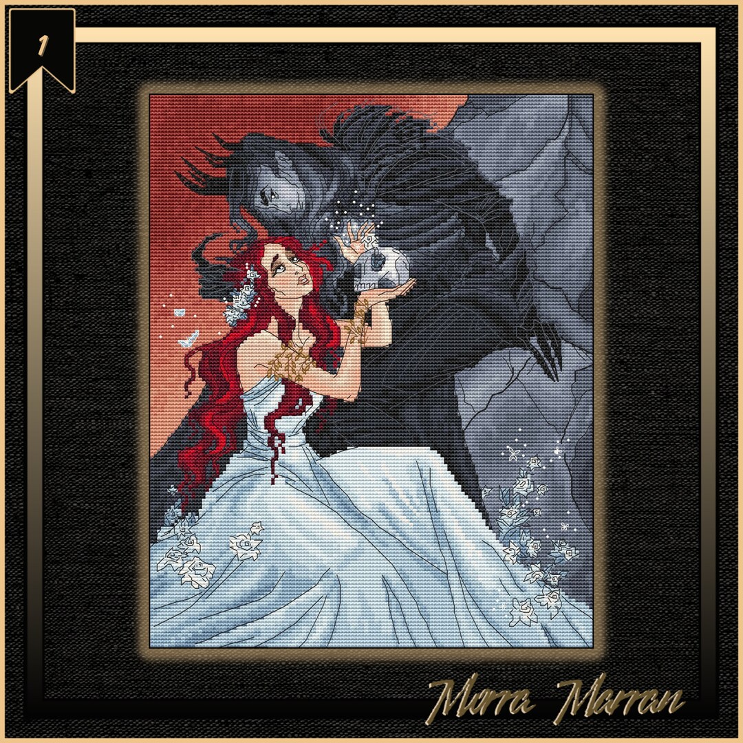 Hades and Persephone Cross Stitch Design Greek Mythology DIY Pattern ...
