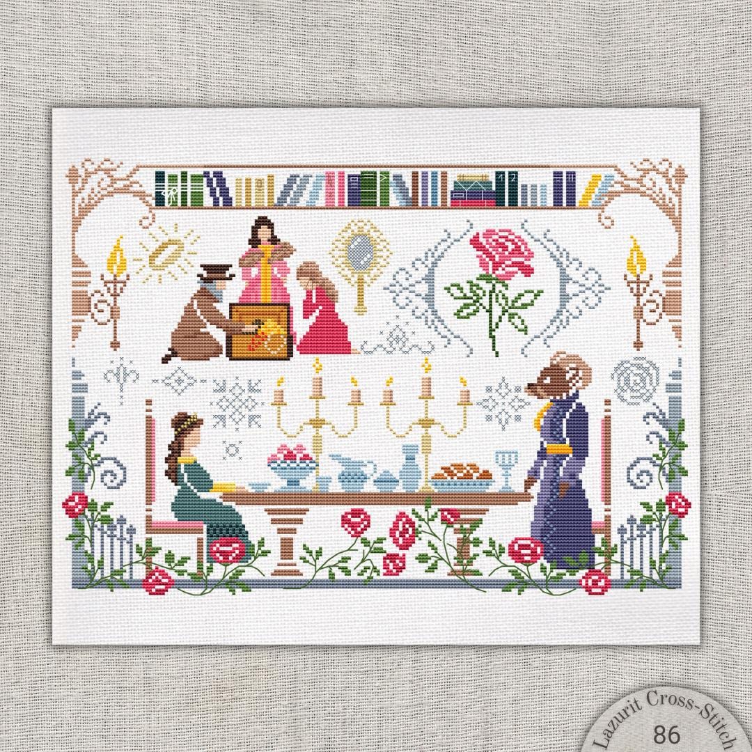 Primitive Style Fairy Tale Cross Stitch, Afternoon Tea Elegance: Cross ...