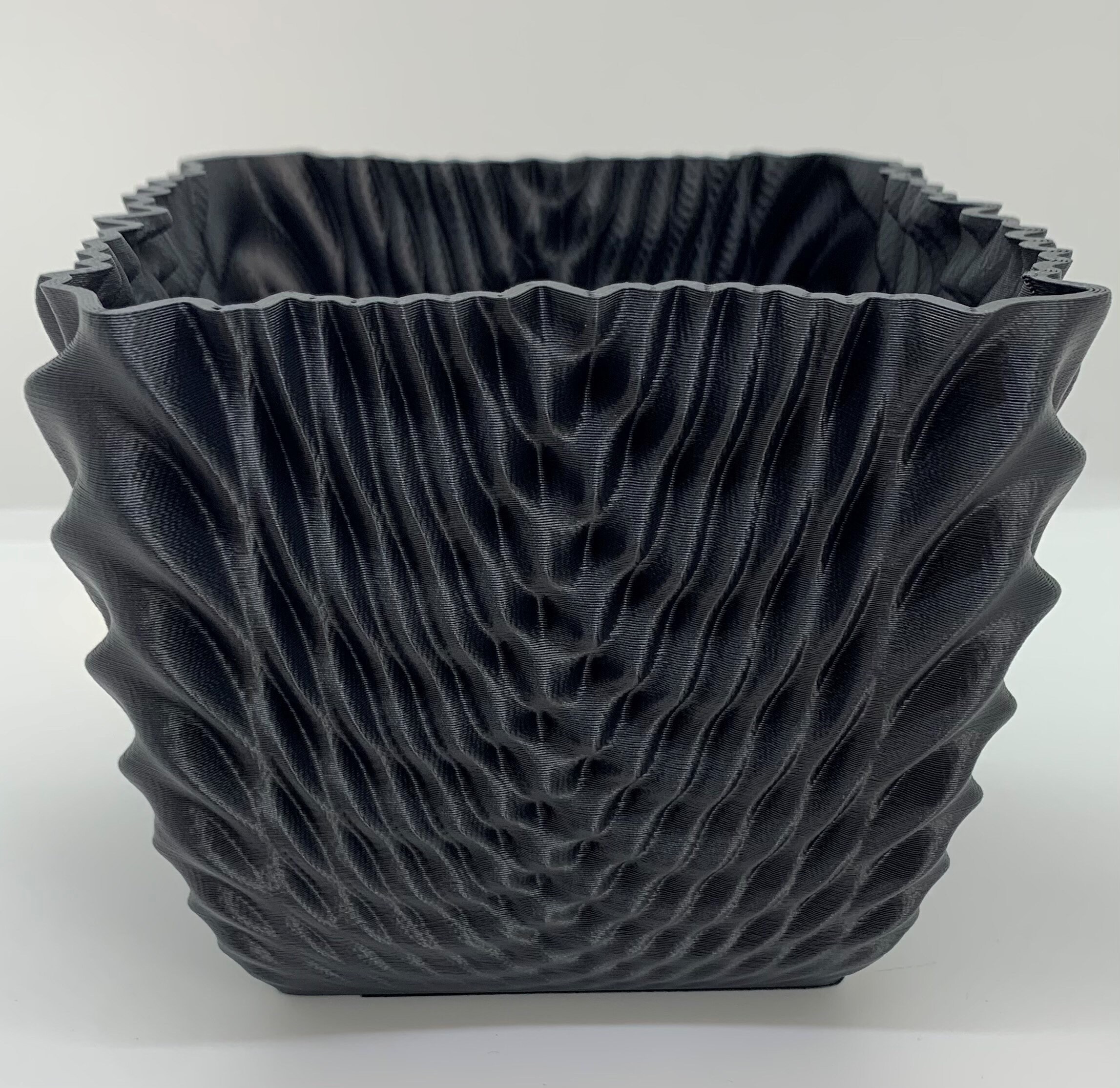 Carbon Fiber Ripple Planter Plant Pot Indoor-outdoor - Etsy