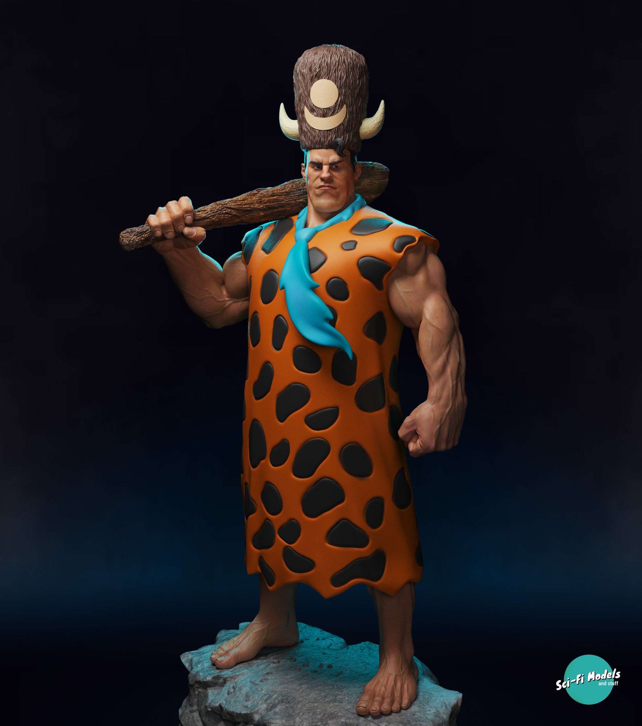 Mr. Bedrock Fred Flintstone Original Resin Garage Kit - Etsy
