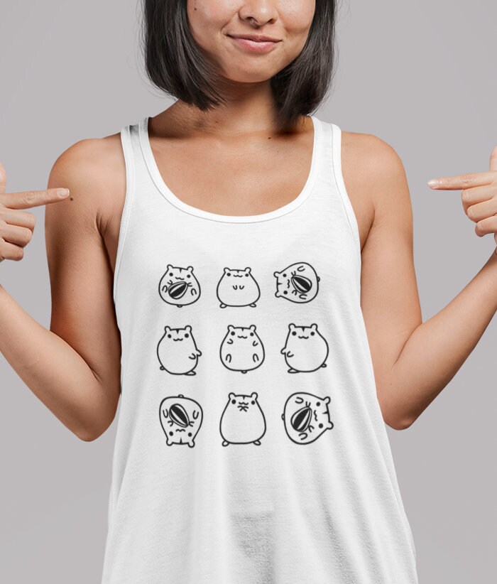 Cute Hamsters Tank Top - Woman - T-shirt With Hamsters in Cute and ...