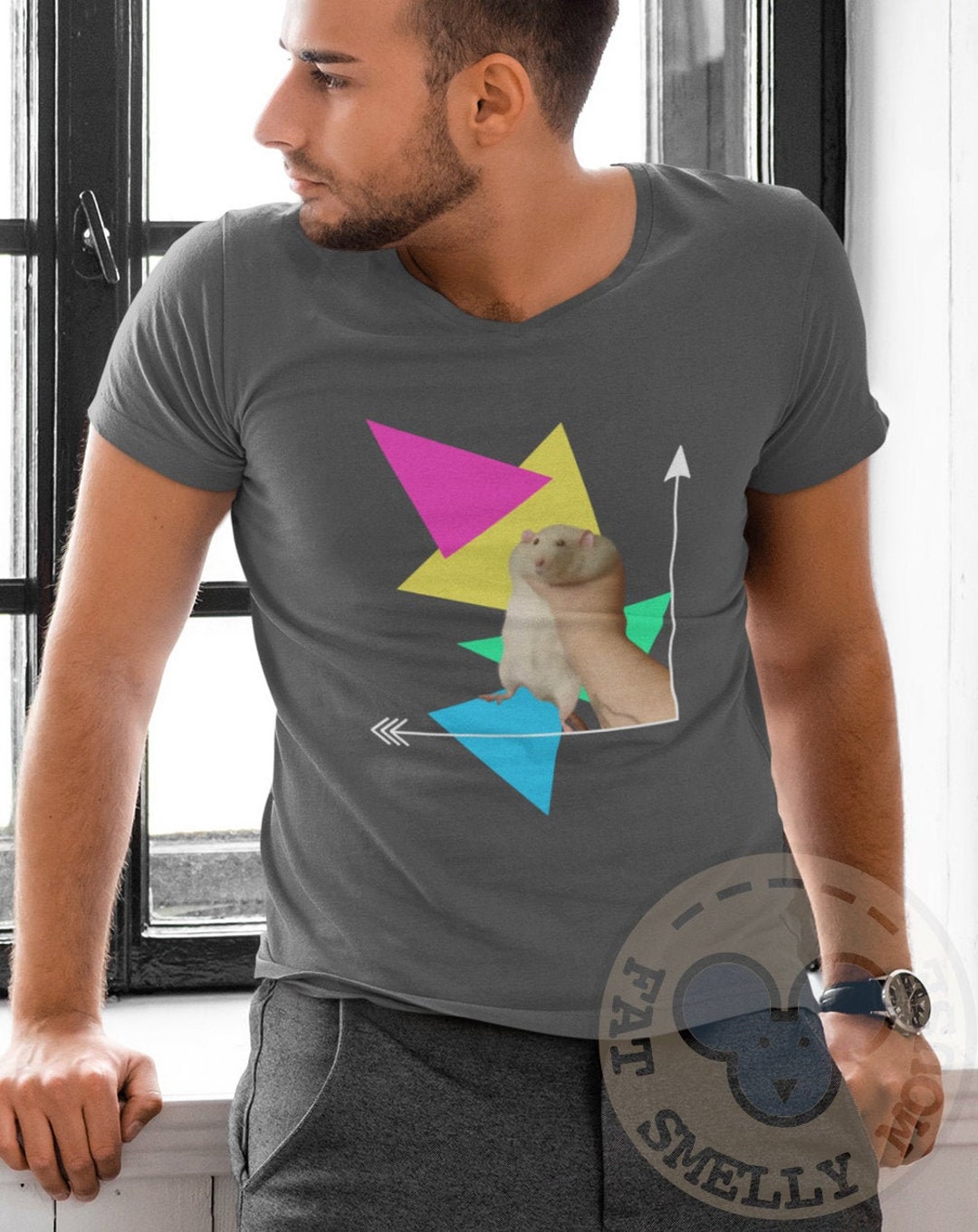 80s Meme Rat T-shirt - Funny Unisex Cotton Tee - Etsy UK