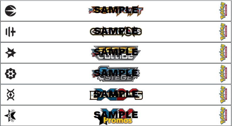 Pokemon Binder Labels (XY Complete Set) - Etsy