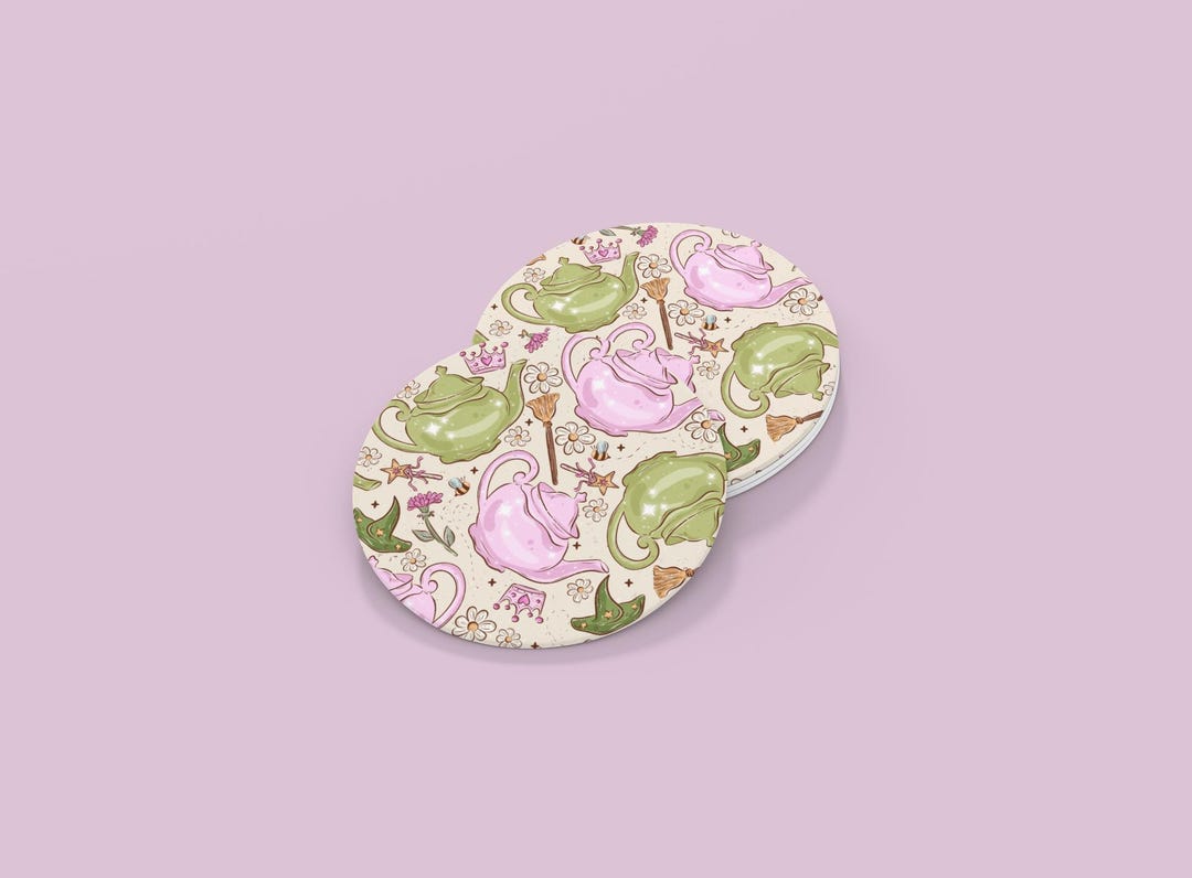 Wicked Tea Set of 2 Coasters, Green and Pink Musical, Tea Time ...