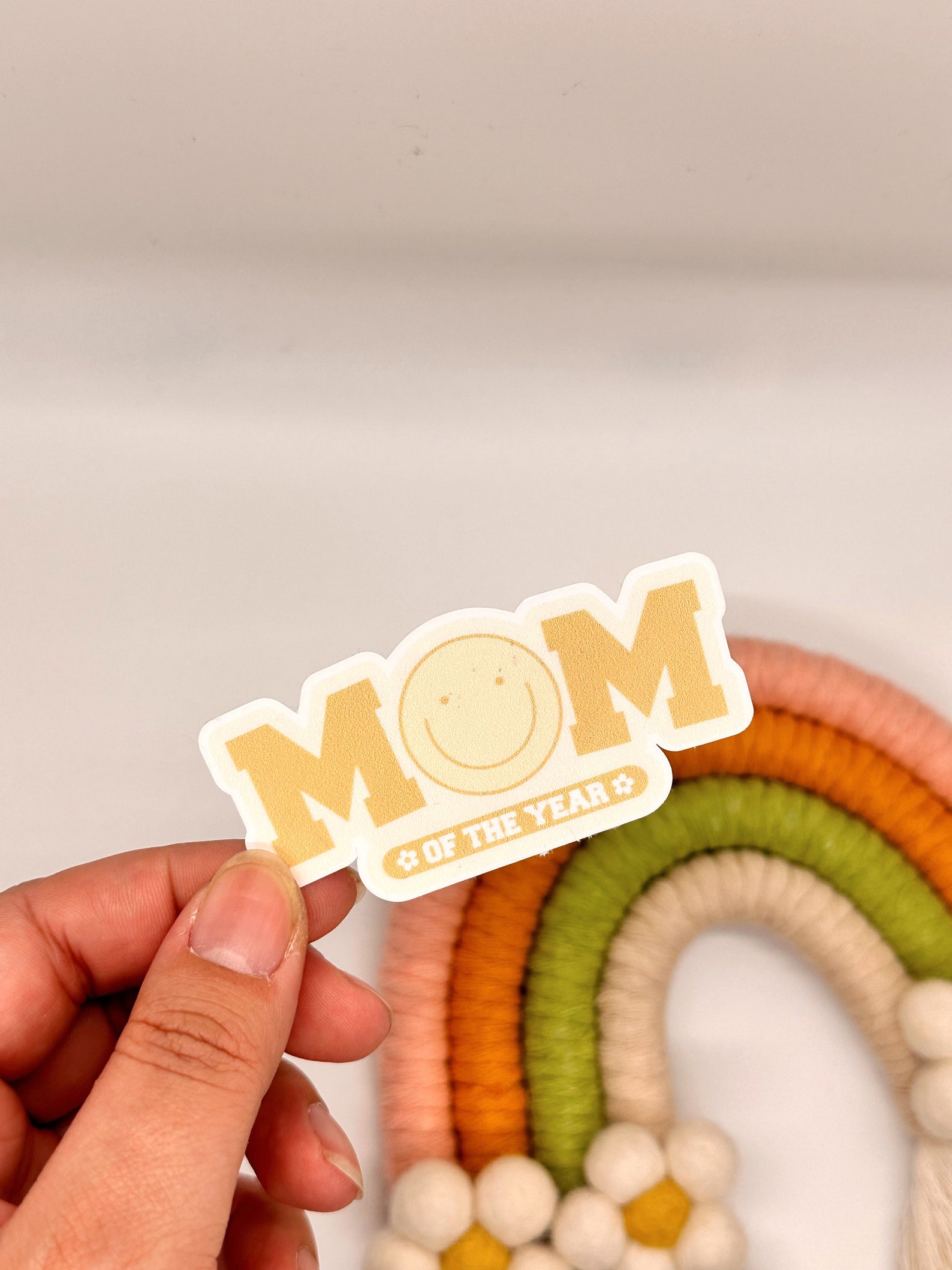 Mom of the Year Sticker, Neutral Sticker, Trendy Sticker, Boho Sticker ...