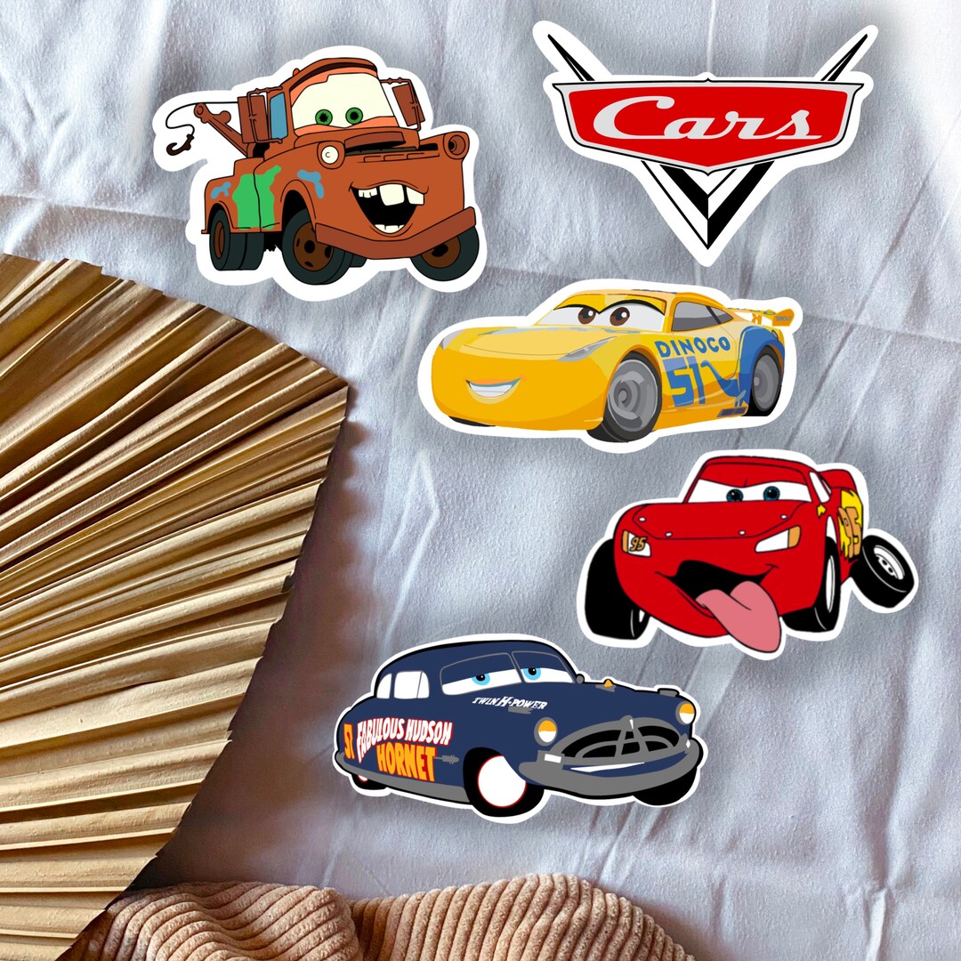 Cars Stickers Cars Movie Pixar Characters Magical - Etsy