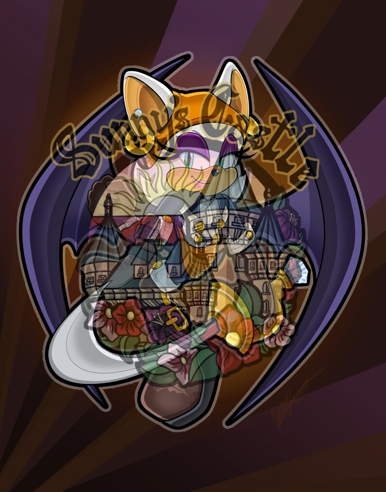 Batten Rouge - Sonic Prime Rouge the Bat Pirate Outfit Original Signed ...