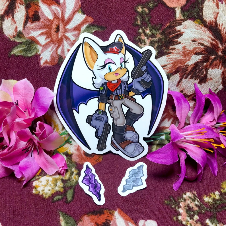 Sonic Prime Rouge the Bat 4 Vinyl Stickers rouge - Etsy